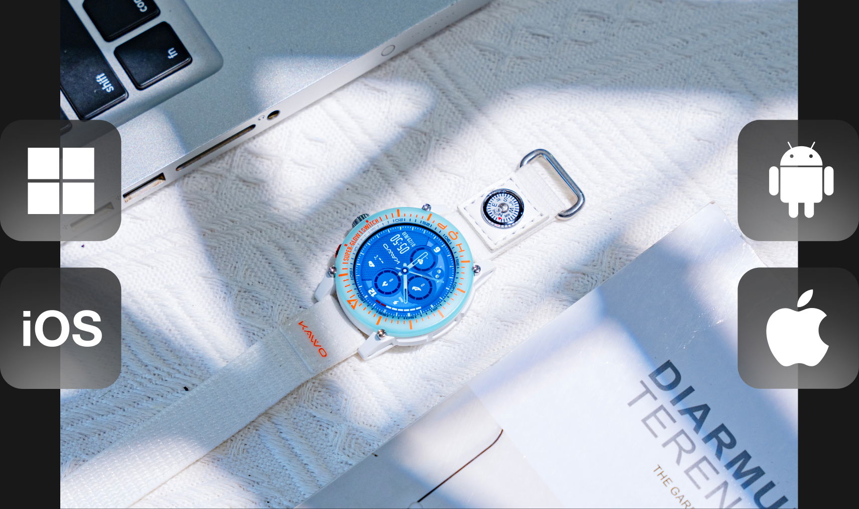 KAVVO Hop - The Worlds First Active Luminous Outdoor Sports Smart Watch