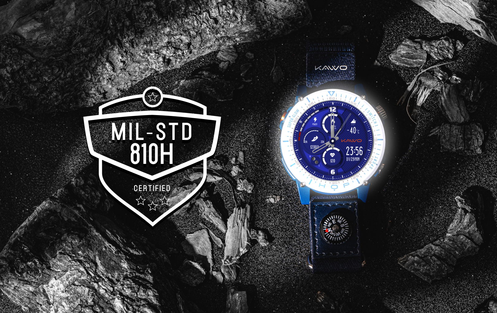 KAVVO Hop - The Worlds First Active Luminous Outdoor Sports Smart Watch