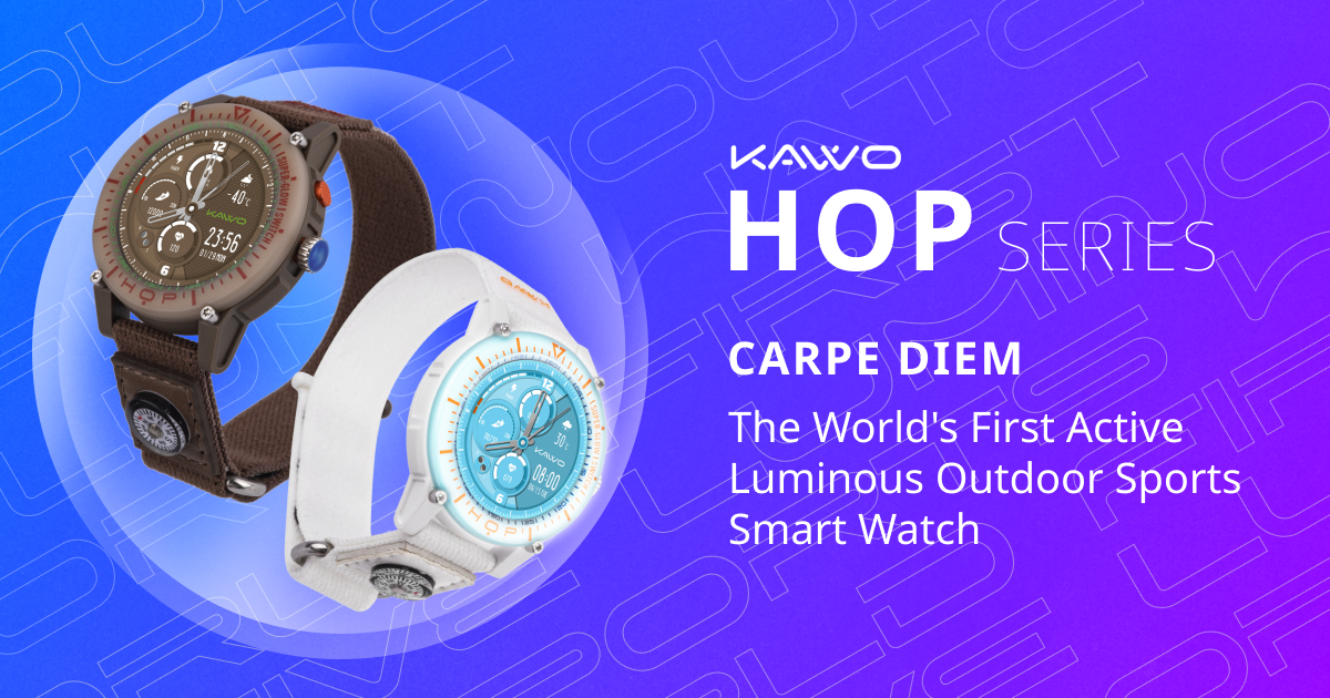 KAVVO Hop - The Worlds First Active Luminous Outdoor Sports Smart Watch